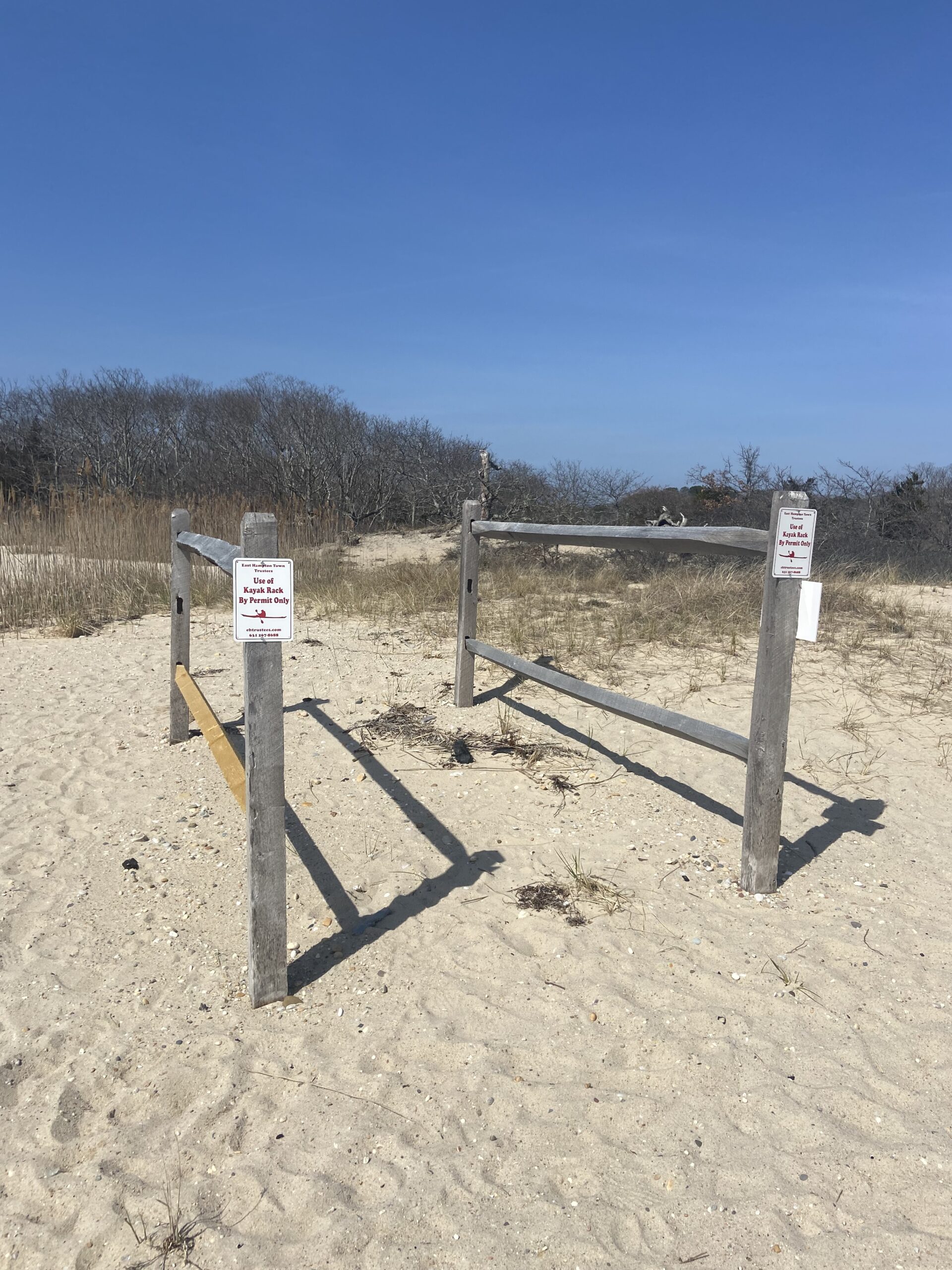 Kayak Racks – New Signs Installed - East Hampton Town Trustees