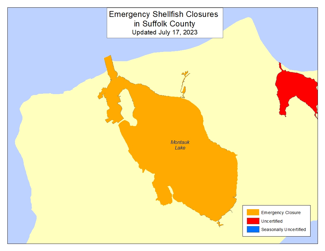 East Hampton Shellfish Closures 7/21 - East Hampton Town Trustees